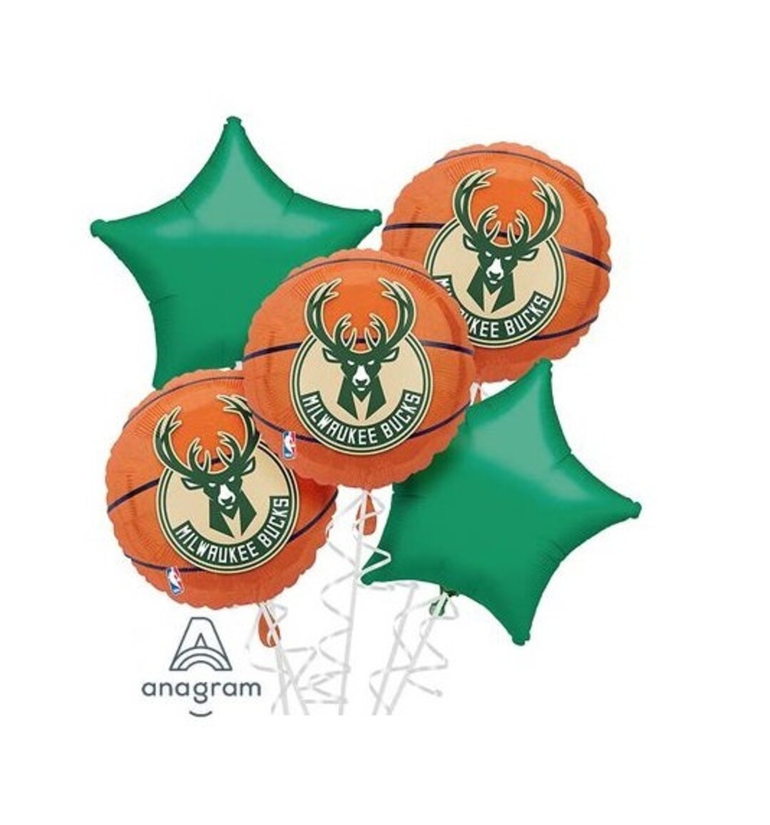 Milwaukee Bucks 5 Piece Basketball Bouquet of Balloons - Etsy