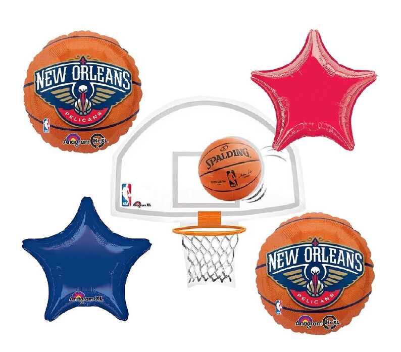 New Orleans Pelicans Basketball Balloon Set | Etsy