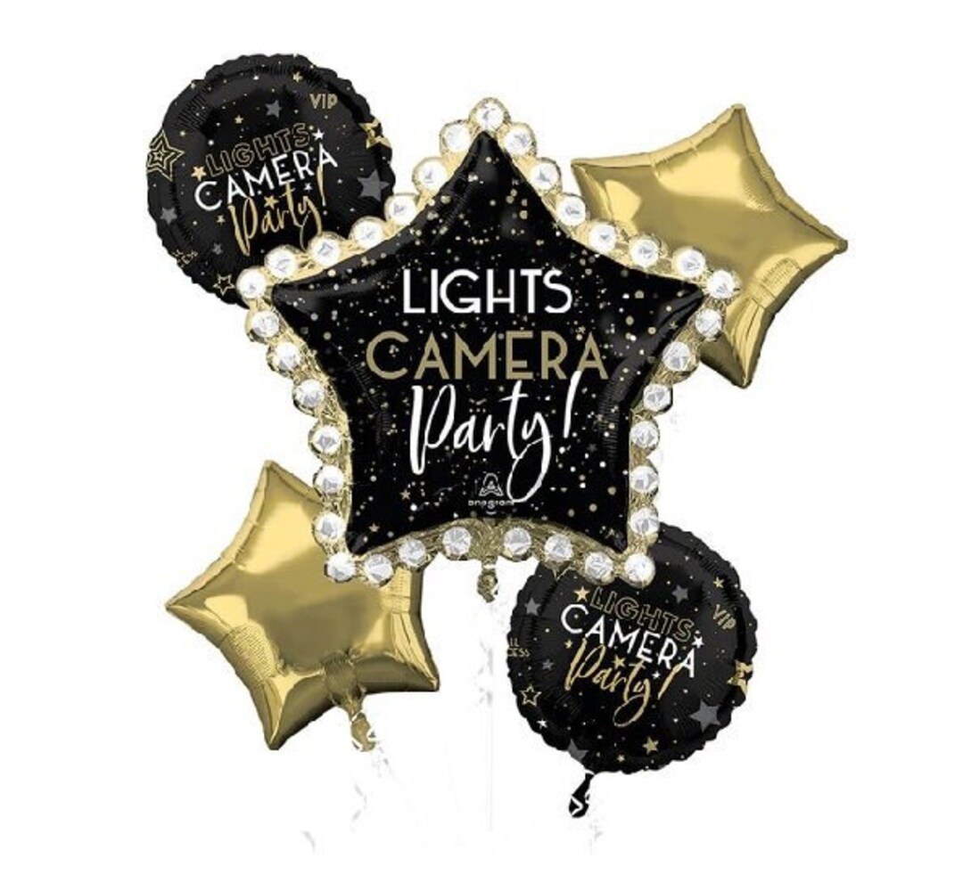 Awards Night Lights Camera Party Bouquet of Balloons - Etsy