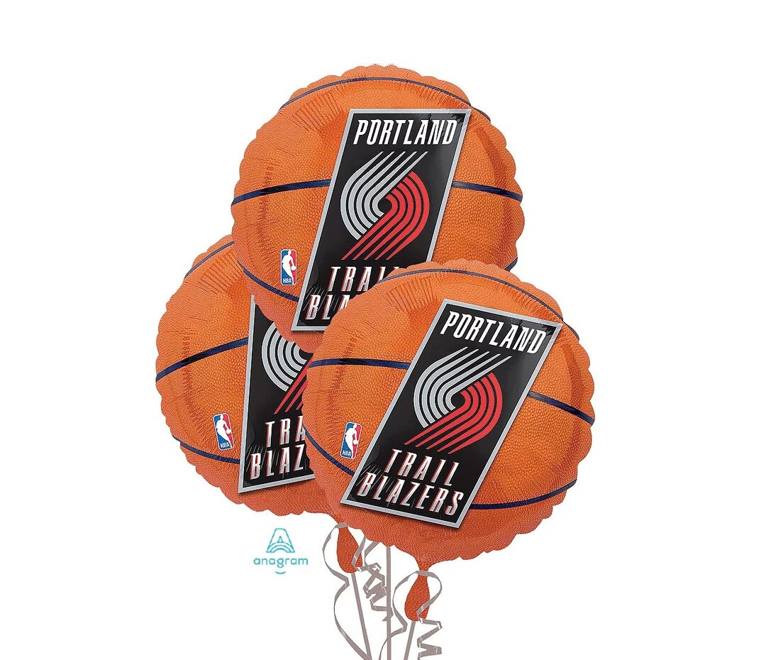 Portland Trailblazers 3 Piece Basketball Foil Balloons - Etsy