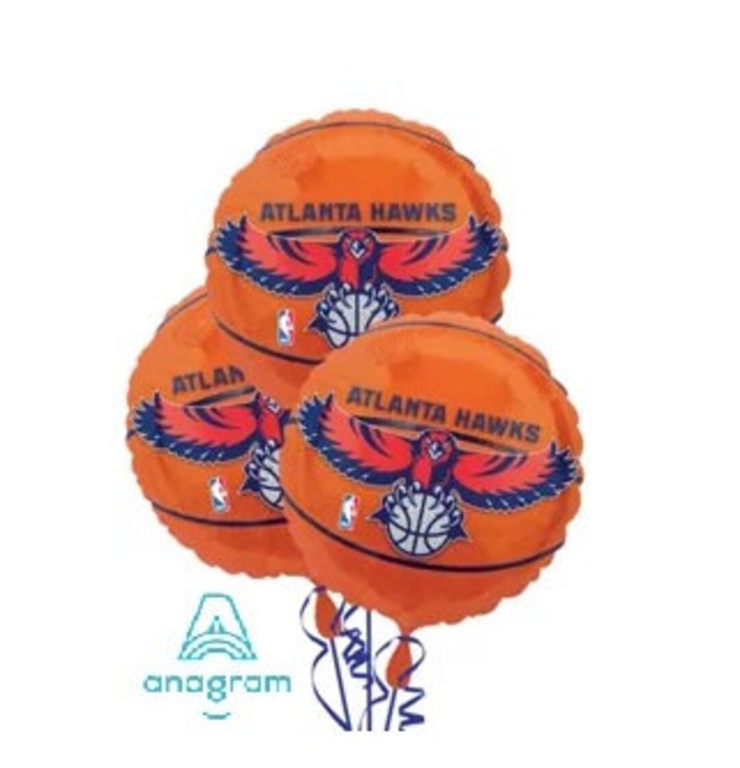 Atlanta Hawks 3 Piece Basketball Foil Balloons - Etsy