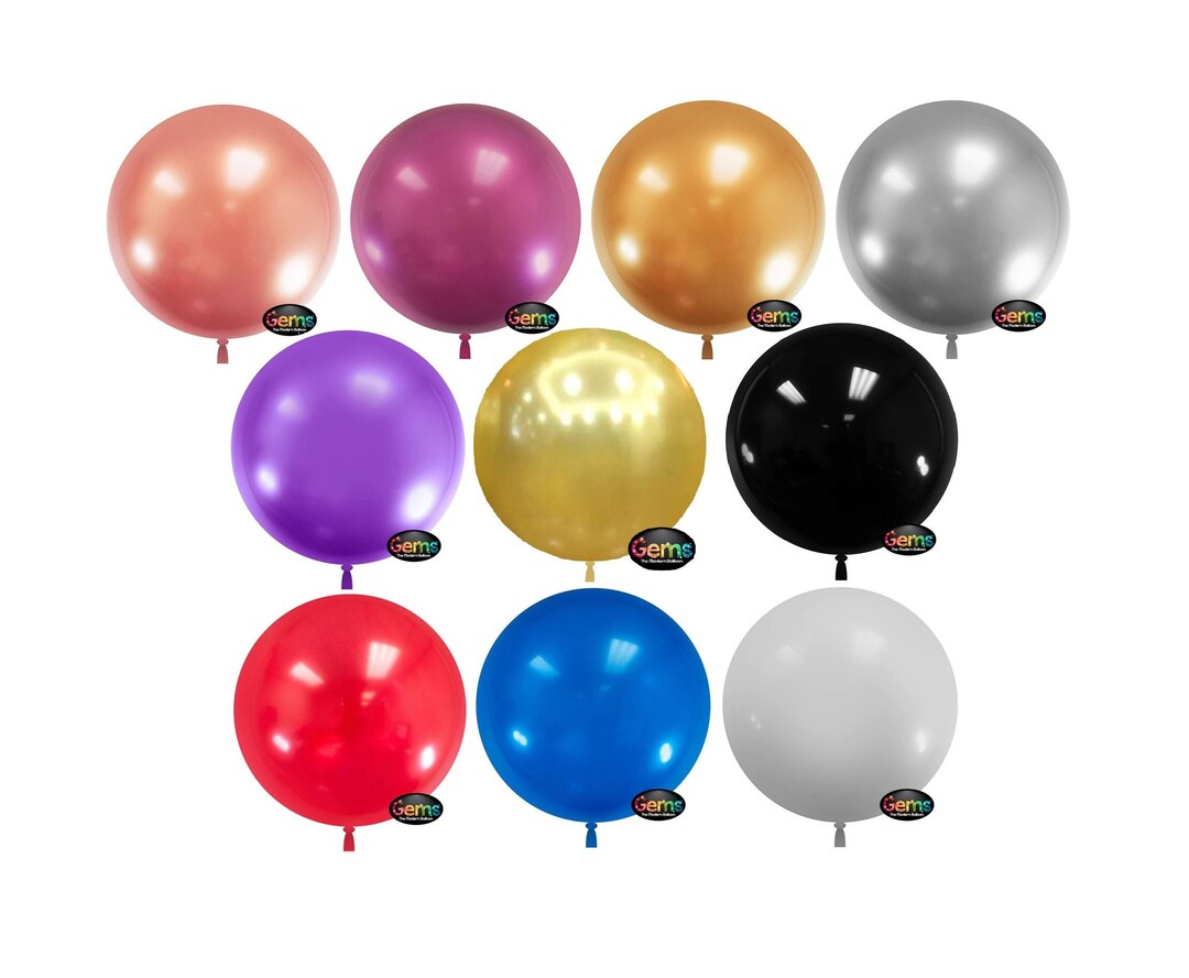 18 GEMS 5 Pack Stretchy Plastic Balloons - Etsy
