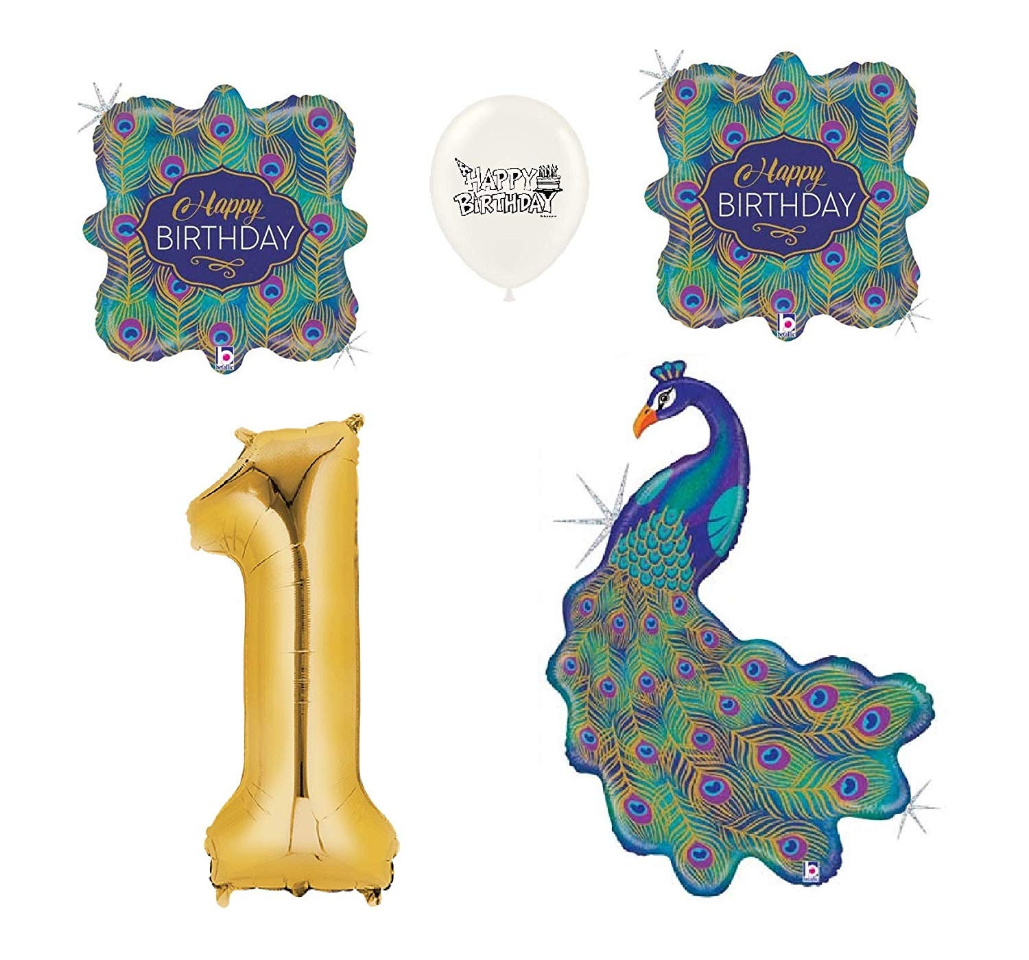Colorful Glitter Peacock Party Event Decoration Balloon Set - Etsy