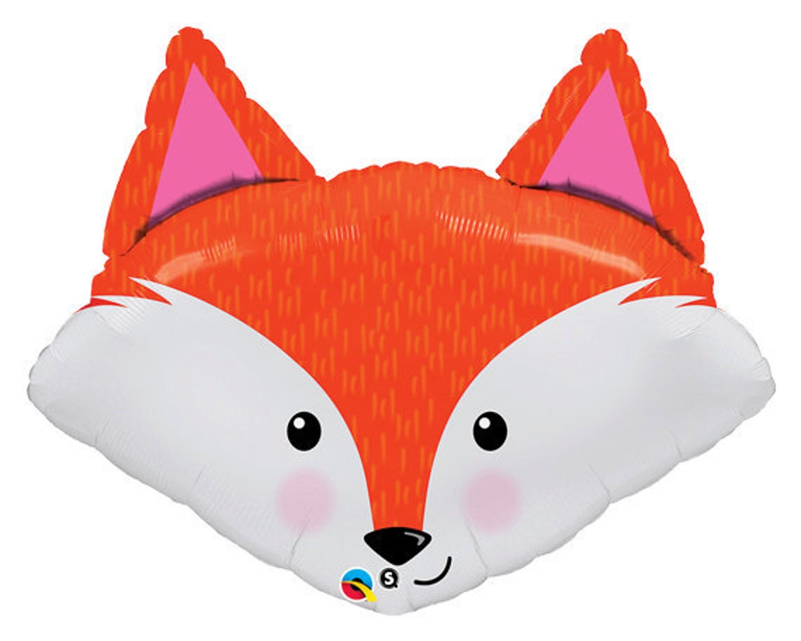 Fox Head Balloon 33 Inch Woodland Fox Fox Party Decorations | Etsy