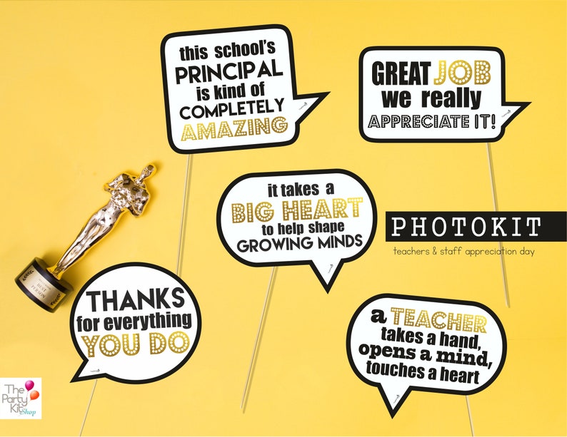 Teachers Appreciation Day Broadway Themed Photoprops, Teachers Party ...