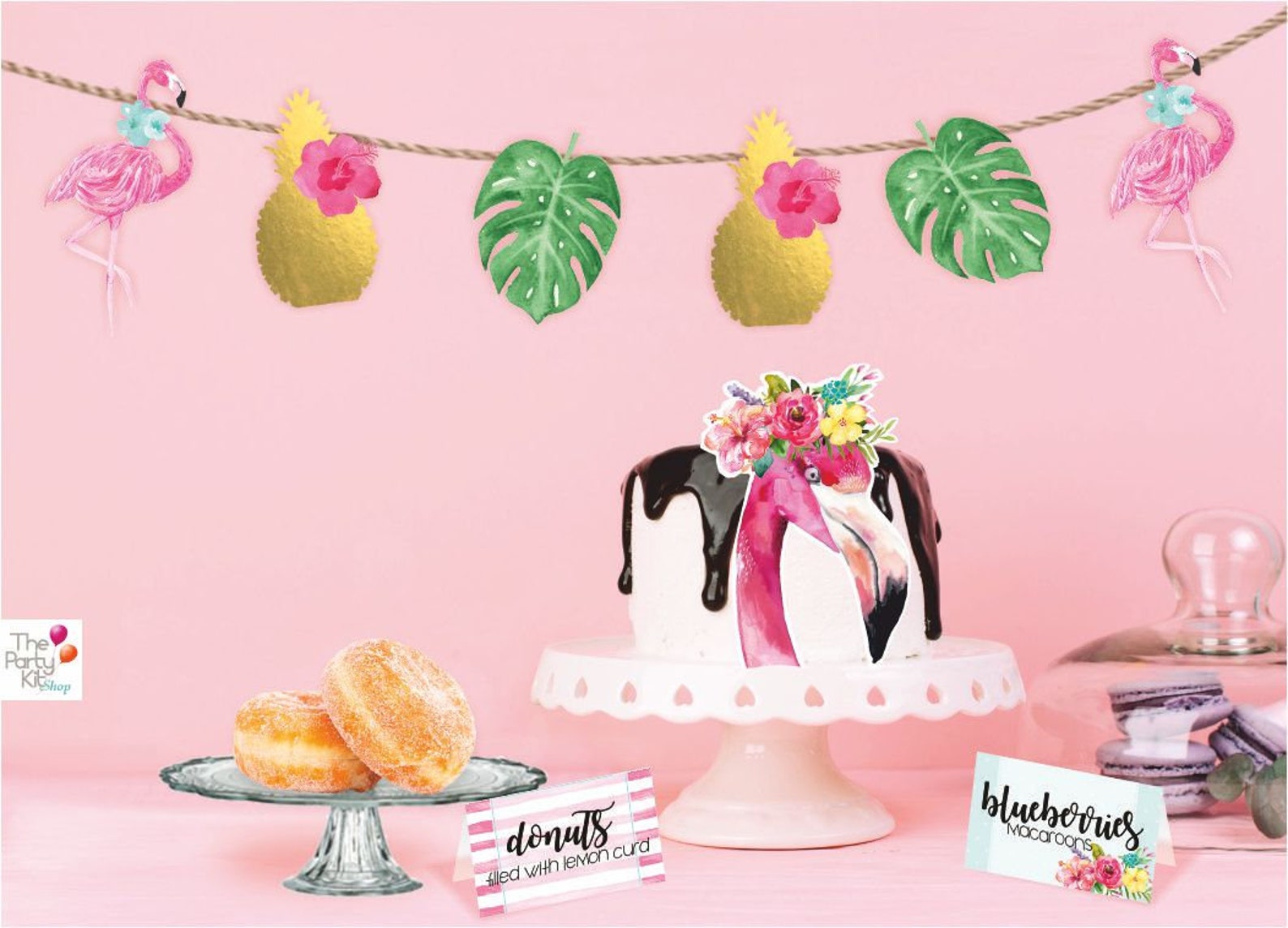 Flamingo Food Tent Cards/ Instant Download - Etsy