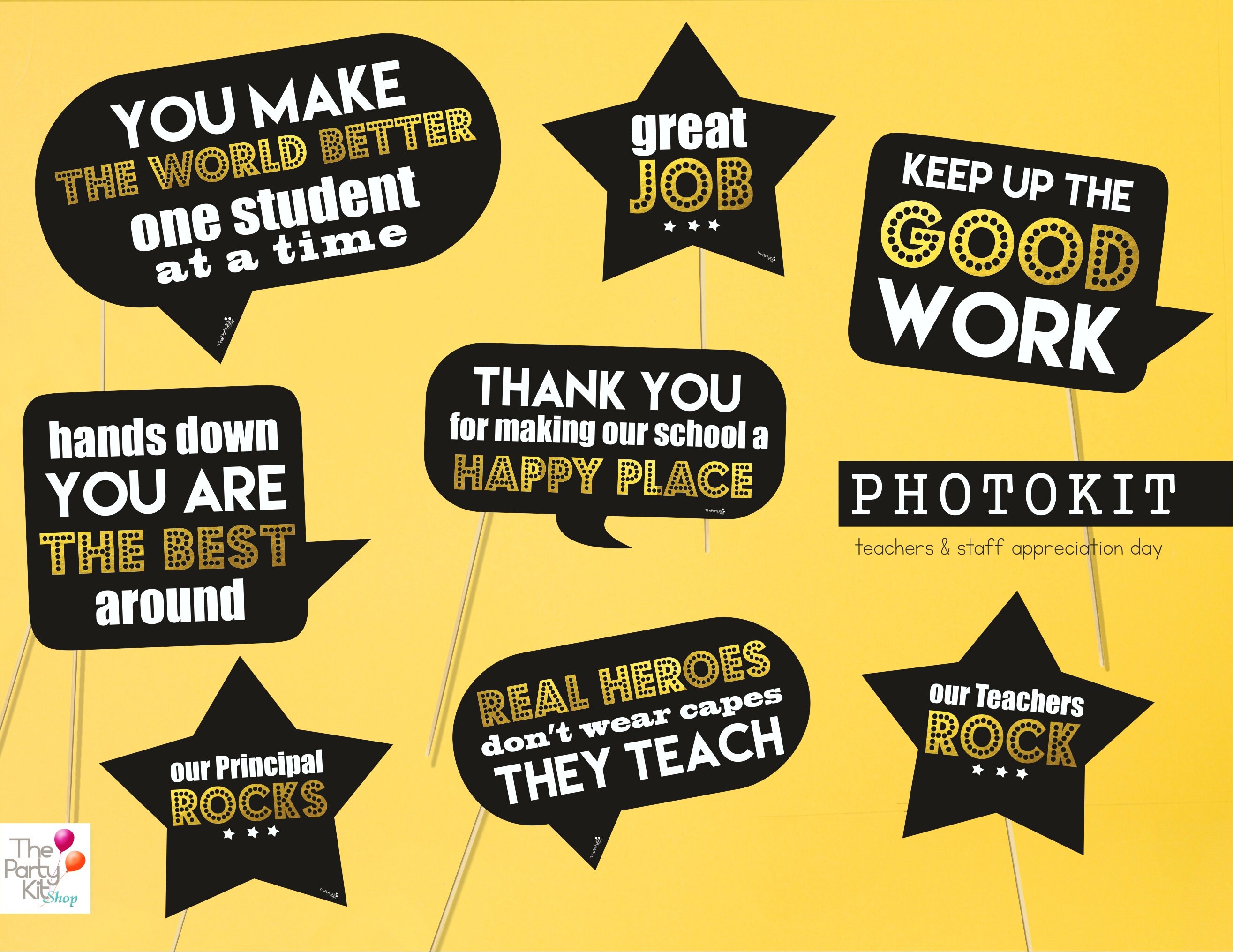 Teachers Appreciation Day Broadway Themed Photoprops, Teachers Party ...
