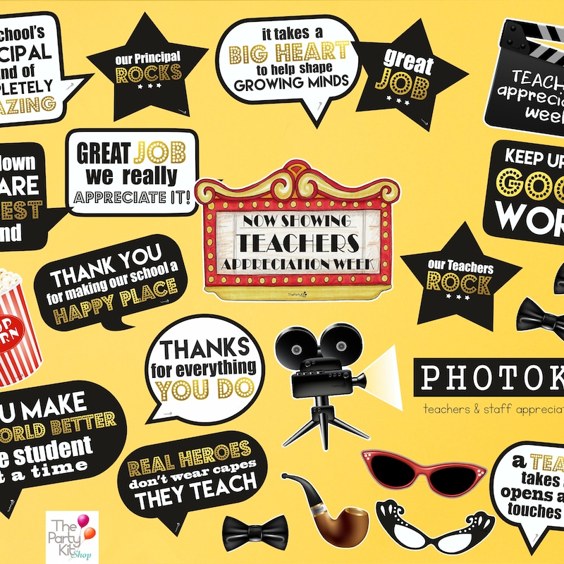 Teacher Photo Booth Props - Etsy