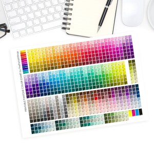 Printable Digital Color Chart- the Ultimate Resource for Printable ...