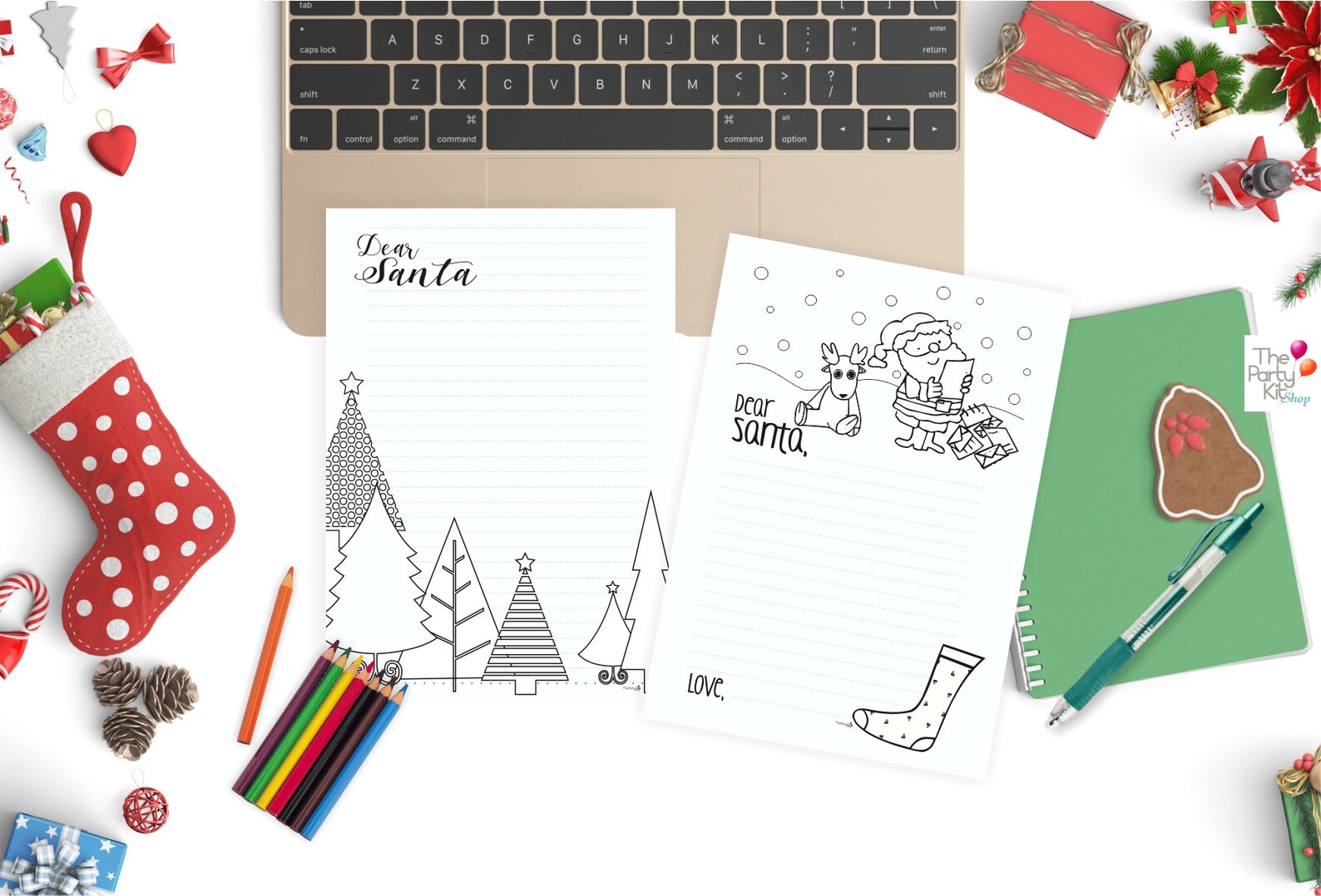 Printable Santa's Letter ENGLISH & SPANISH PACK /instant Download - Etsy