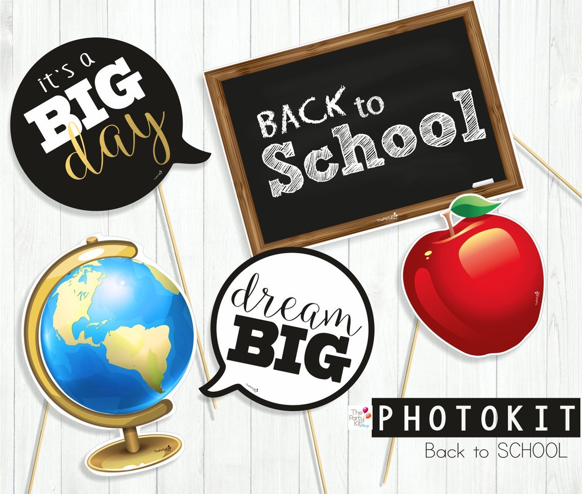 BACK TO SCHOOL Photo Booth Props / Instant Download - Etsy