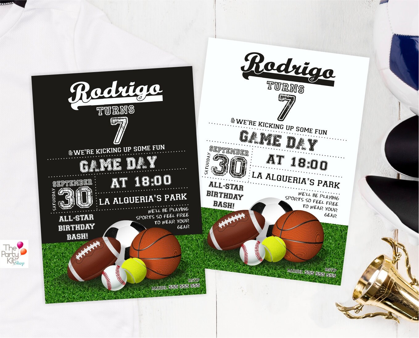 140 All Sports Custom Party Invitation / Digital Print - Etsy
