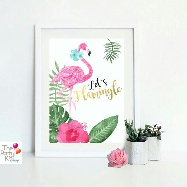 Flamingo Party Sign/ INSTANT DOWNLOAD - Etsy