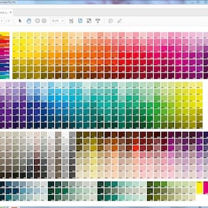 Printable Digital Color Chart- the Ultimate Resource for Printable ...