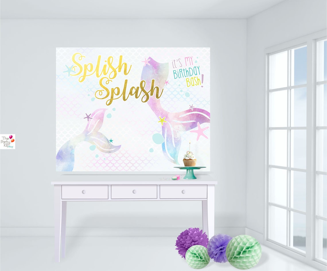Mermaids Poster /mermaids Party Decor, Mermaids Party Printable ...