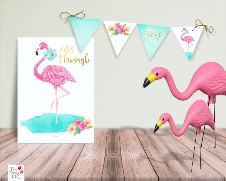 Flamingo Printable Party Pack/ INSTANT DOWNLOAD - Etsy