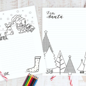Printable Santa's Letter ENGLISH & SPANISH PACK /instant Download - Etsy