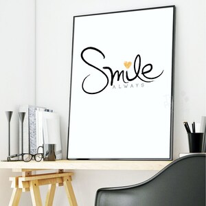 SMILE Always Digital Print, Wall Art / Instant Download - Etsy