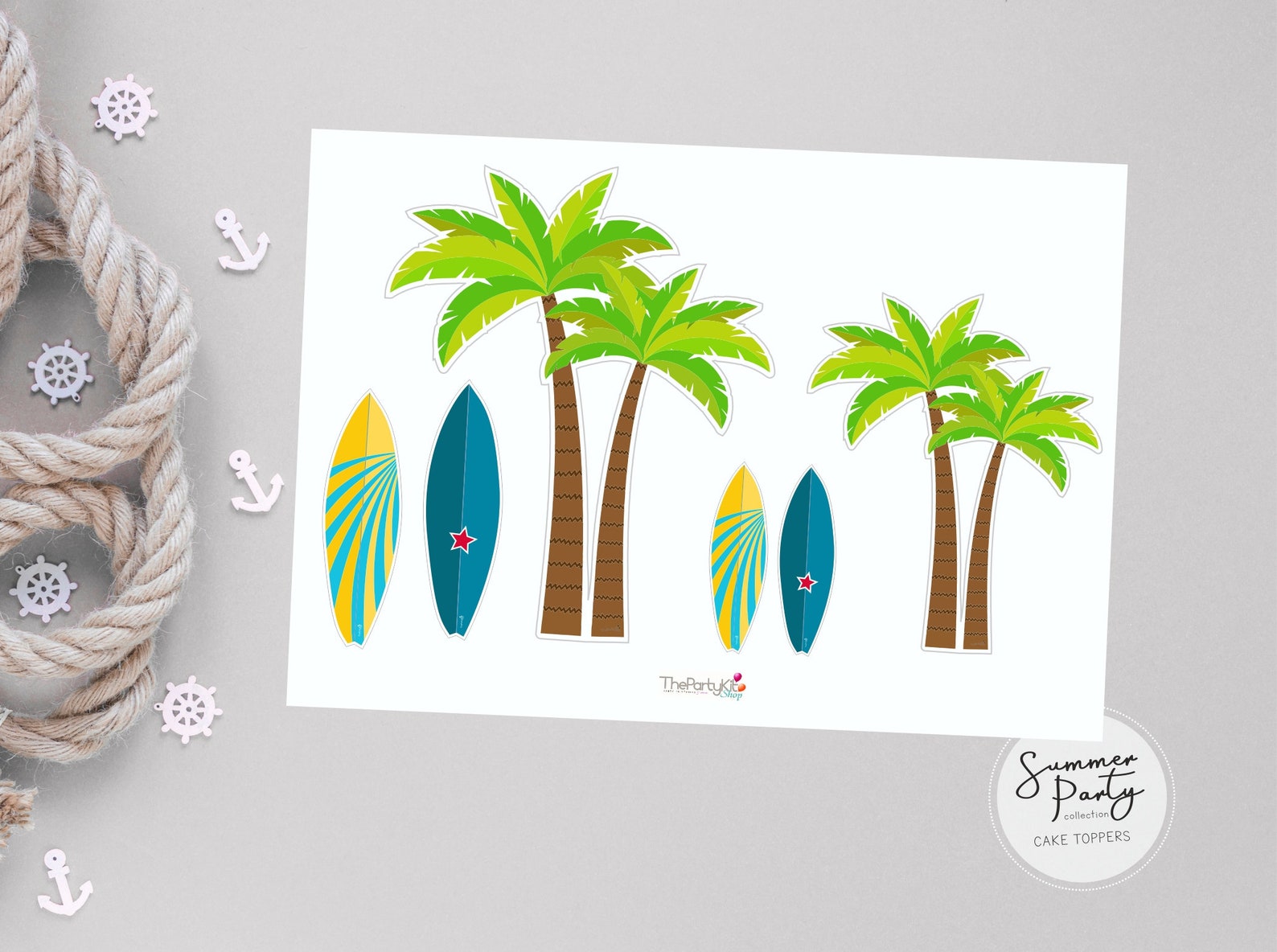 Summer Party Printable Decor, Beach Party Printables, Pool Party ...
