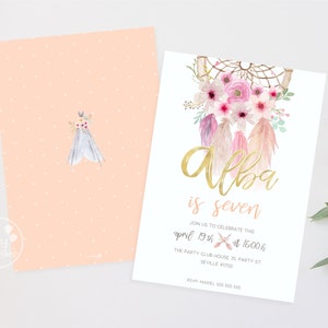 Boho Custom Invitation / Digital Print - Etsy