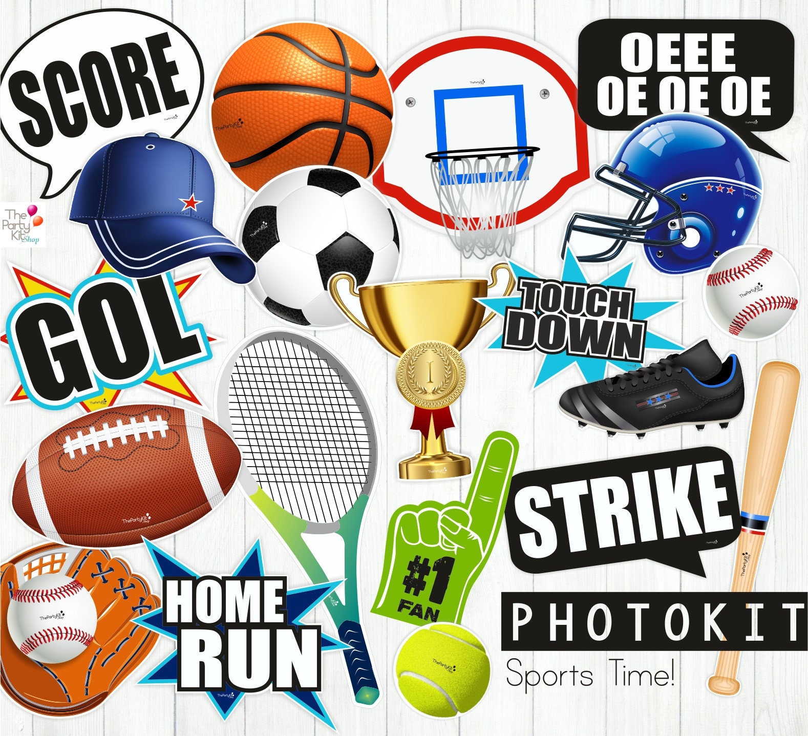 Sports Photo Props, All Sports Party / Instant Download - Etsy