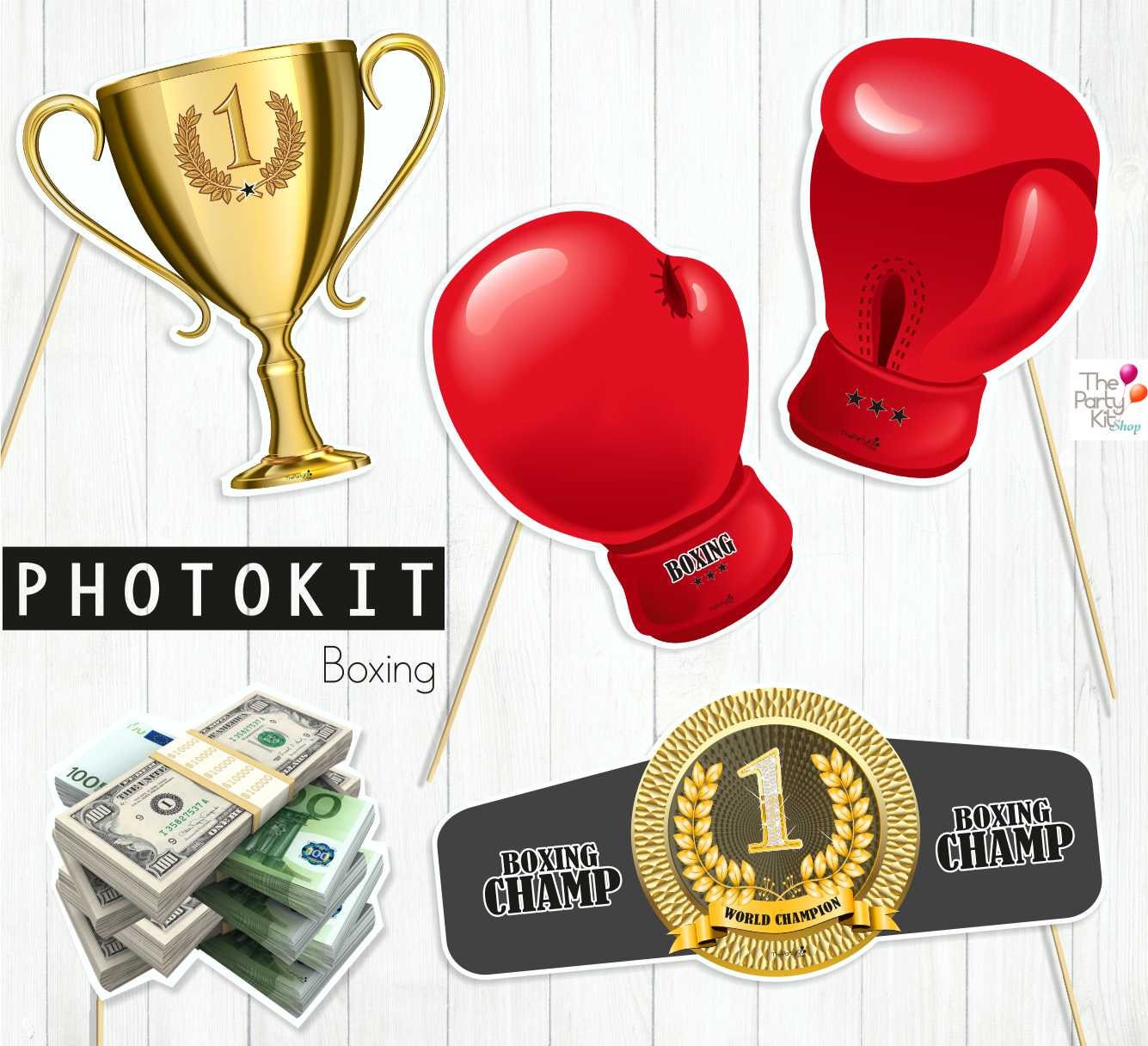 Boxing Photoprops, Boxing Party Printables/ Instant Download - Etsy