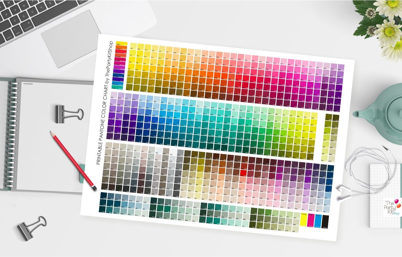 Printable Digital Color Chart- the Ultimate Resource for Printable ...