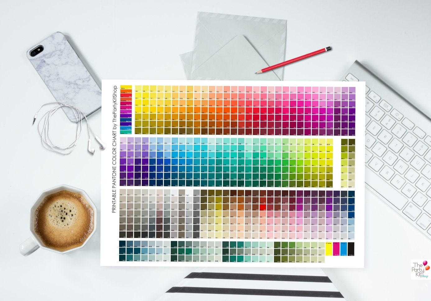 Printable Digital Color Chart- the Ultimate Resource for Printable ...