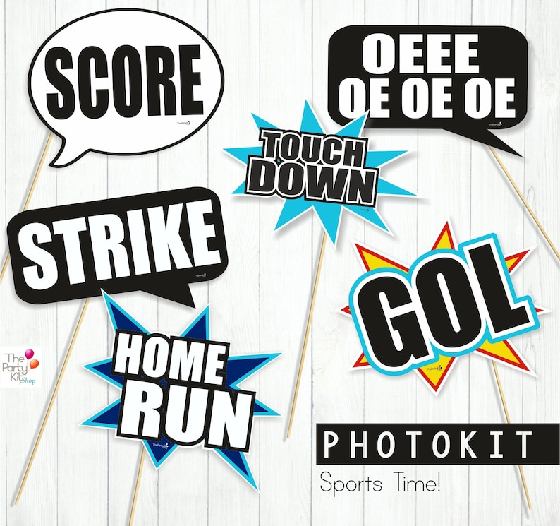 Sports Photo Props, All Sports Party / Instant Download - Etsy