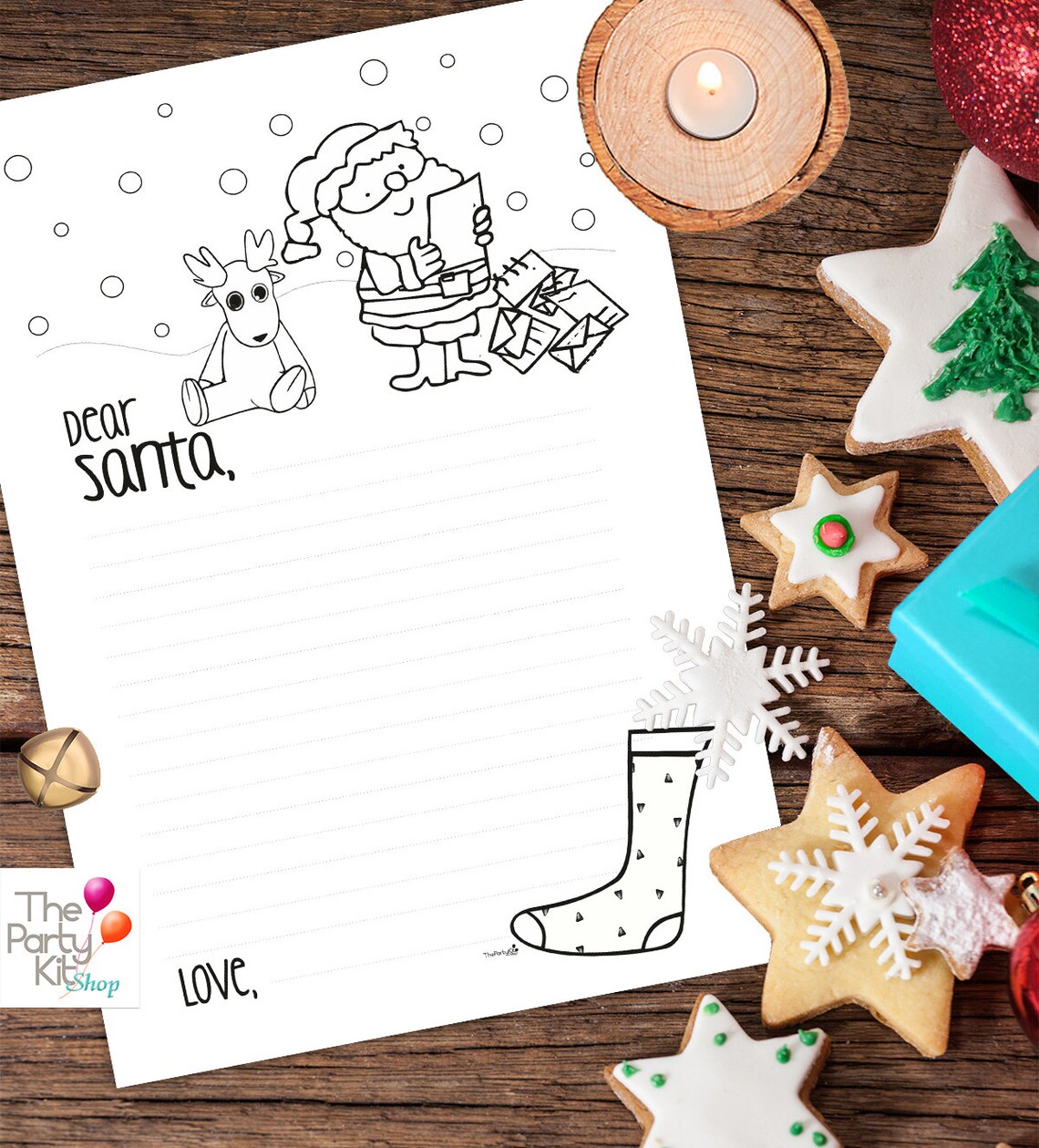 Printable Santa's Letter ENGLISH & SPANISH PACK /instant Download - Etsy