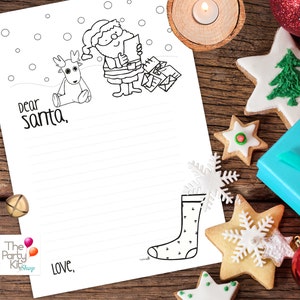 Printable Santa's Letter ENGLISH & SPANISH PACK /instant Download - Etsy