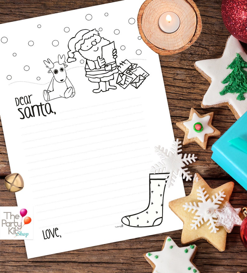 Printable Santa's Letter ENGLISH & SPANISH PACK /instant Download - Etsy