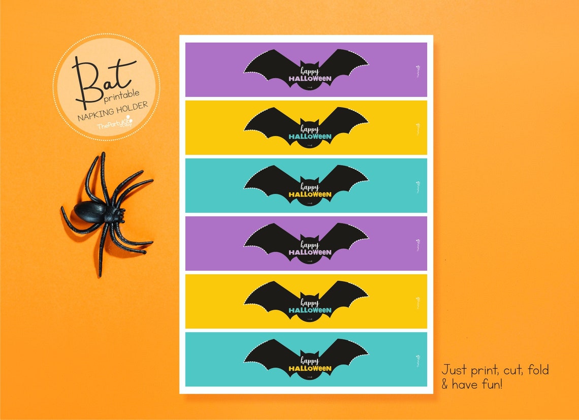 Bat Halloween Decoration Halloween Printables / Instant - Etsy