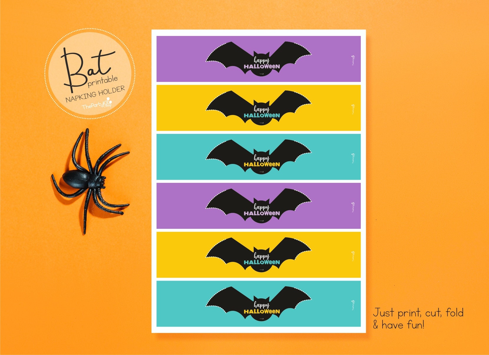 Bat Halloween Decoration, Halloween Printables / Instant Download - Etsy