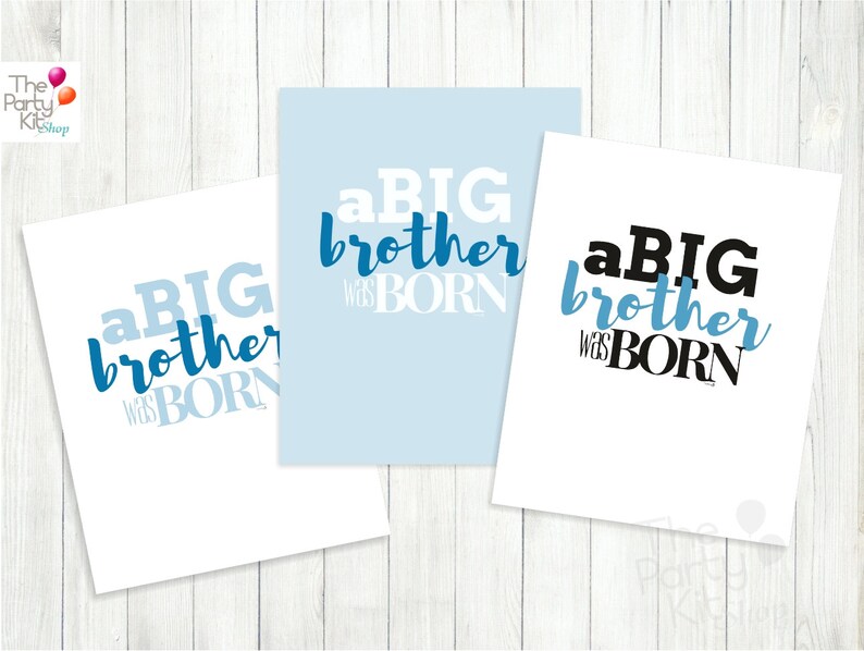 BIG Brother Printable Nursery Sign - Etsy