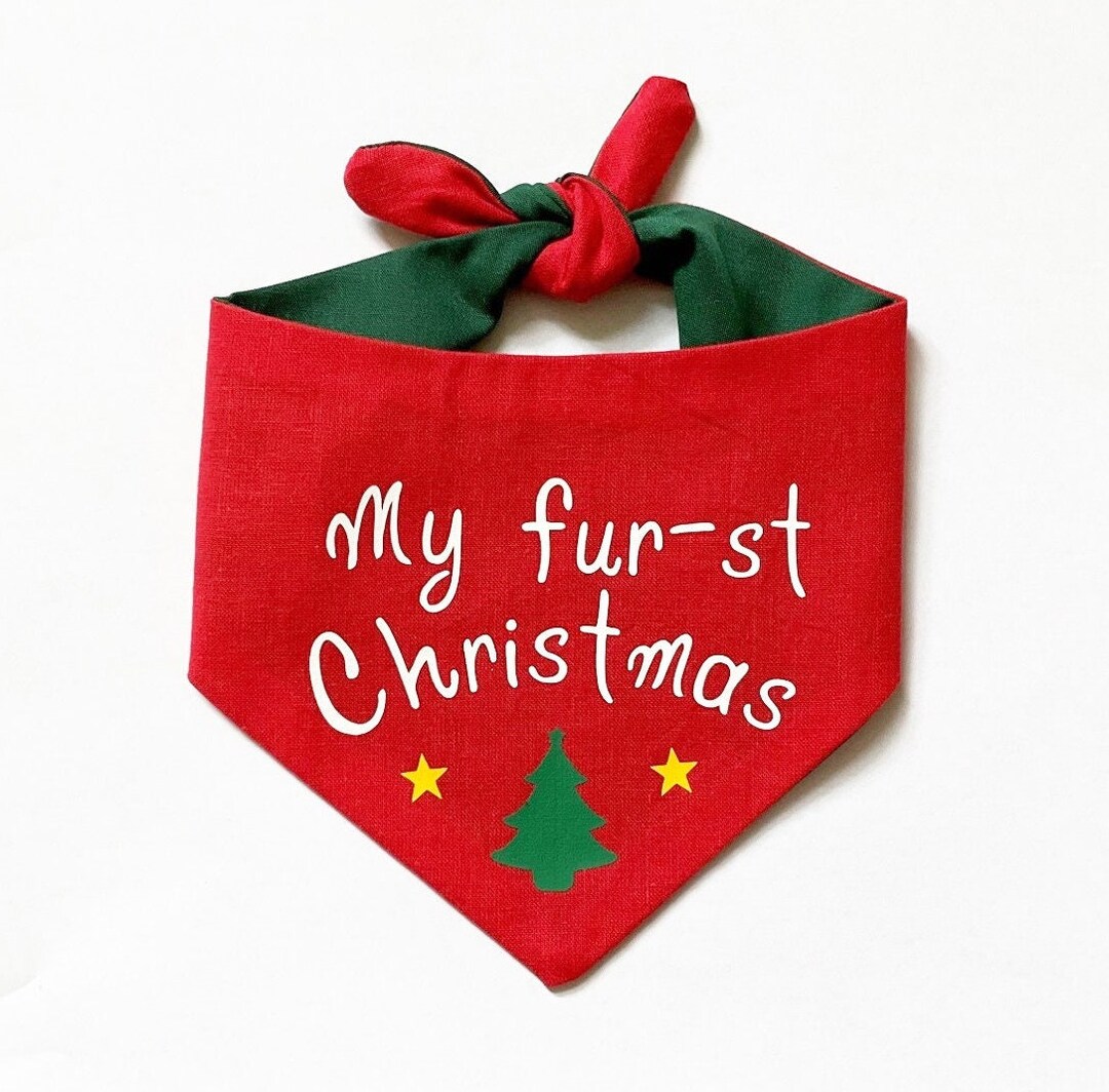 My First 1st Christmas Dog Cat Puppy Kitten Xmas Bandana - Etsy UK