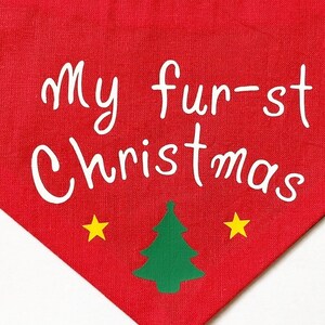 My First 1st Christmas Dog Cat Puppy Kitten Xmas Bandana - Etsy UK