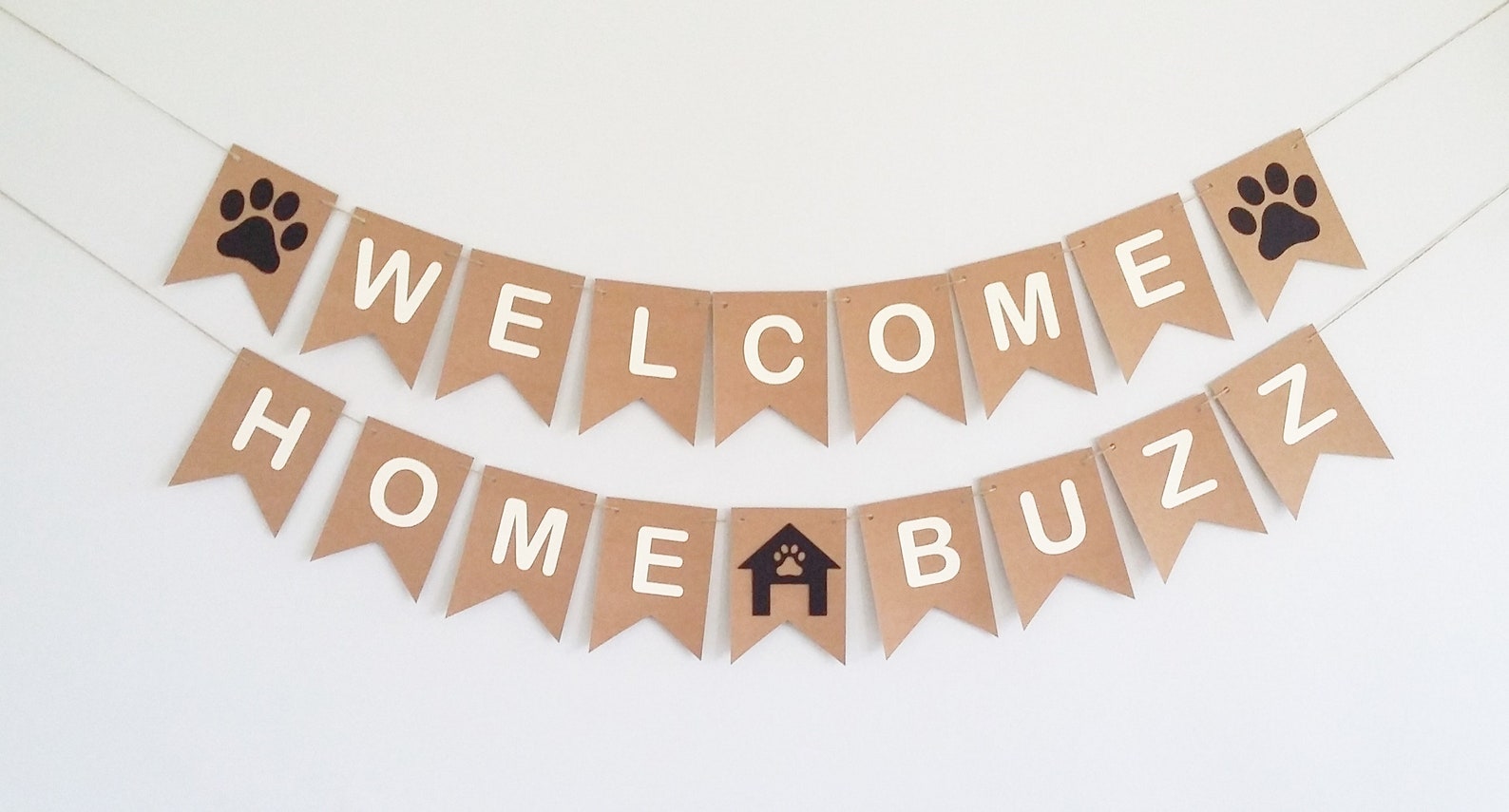 Welcome Home Puppy Personalised Personalized New Dog Banner - Etsy UK