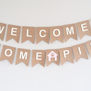 Welcome Home Puppy Personalised Personalized New Dog Banner - Etsy