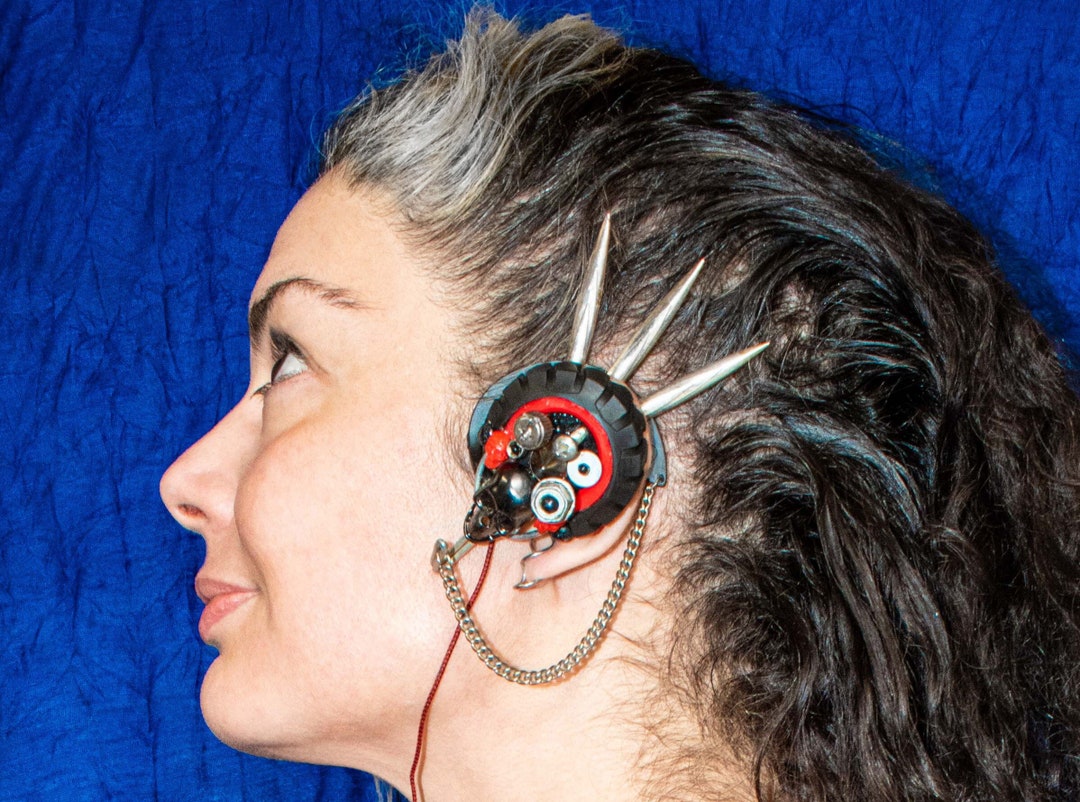 Custom Headphones, Upcycled, Cyber, Punk, Rave, Goth, Post Apocalyptic ...