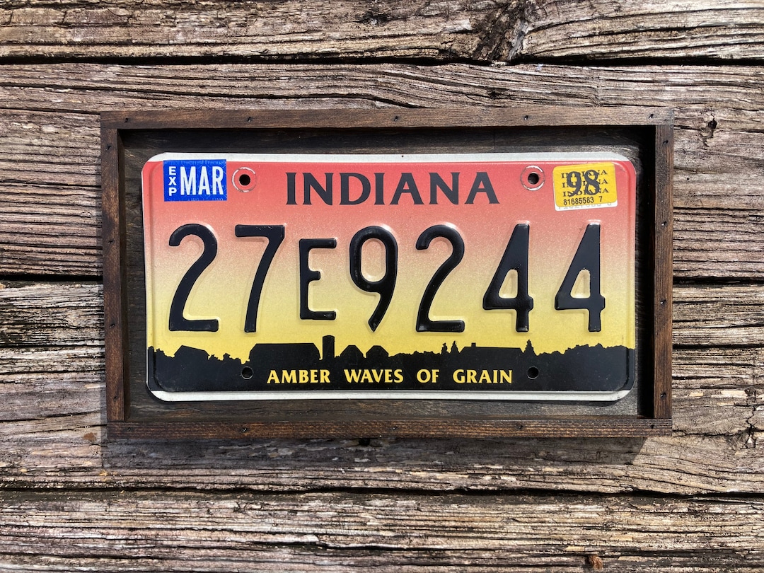 Rustic Wood Display Frame: License Plate, Picture, Award, or Diploma - Etsy