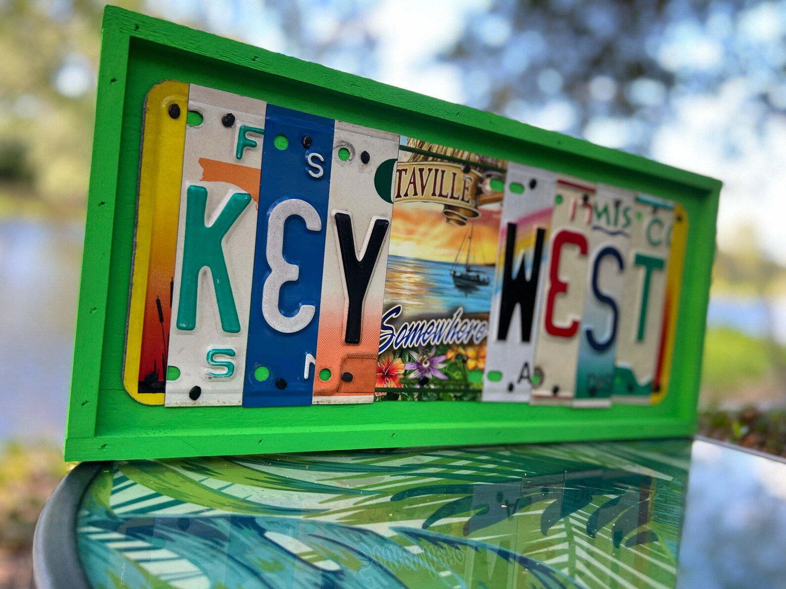 KEY WEST Sign License Plate Sign Beach Decor Florida Keys - Etsy
