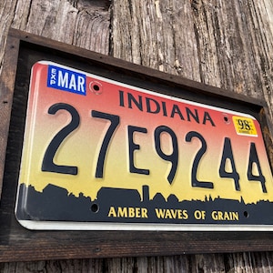 Rustic Wood Display Frame: License Plate, Picture, Award, or Diploma - Etsy