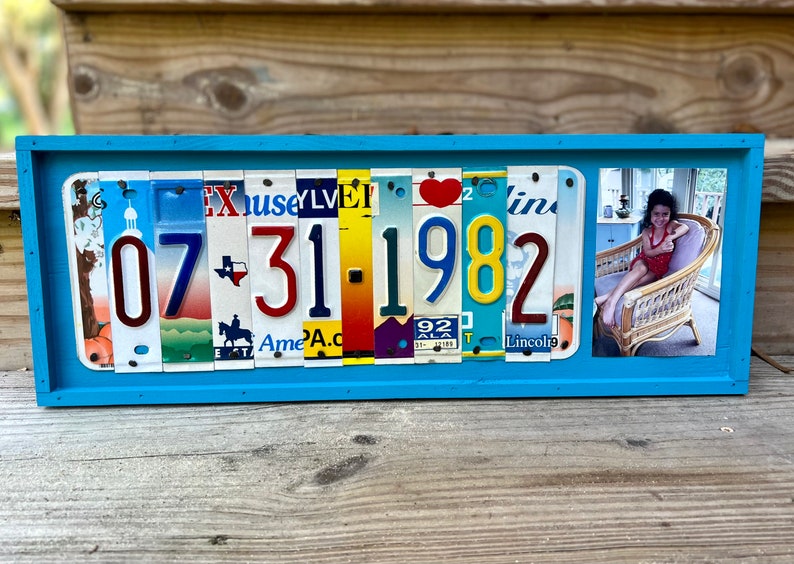 Custom Anniversary Date License Plate Sign Special Day - Etsy