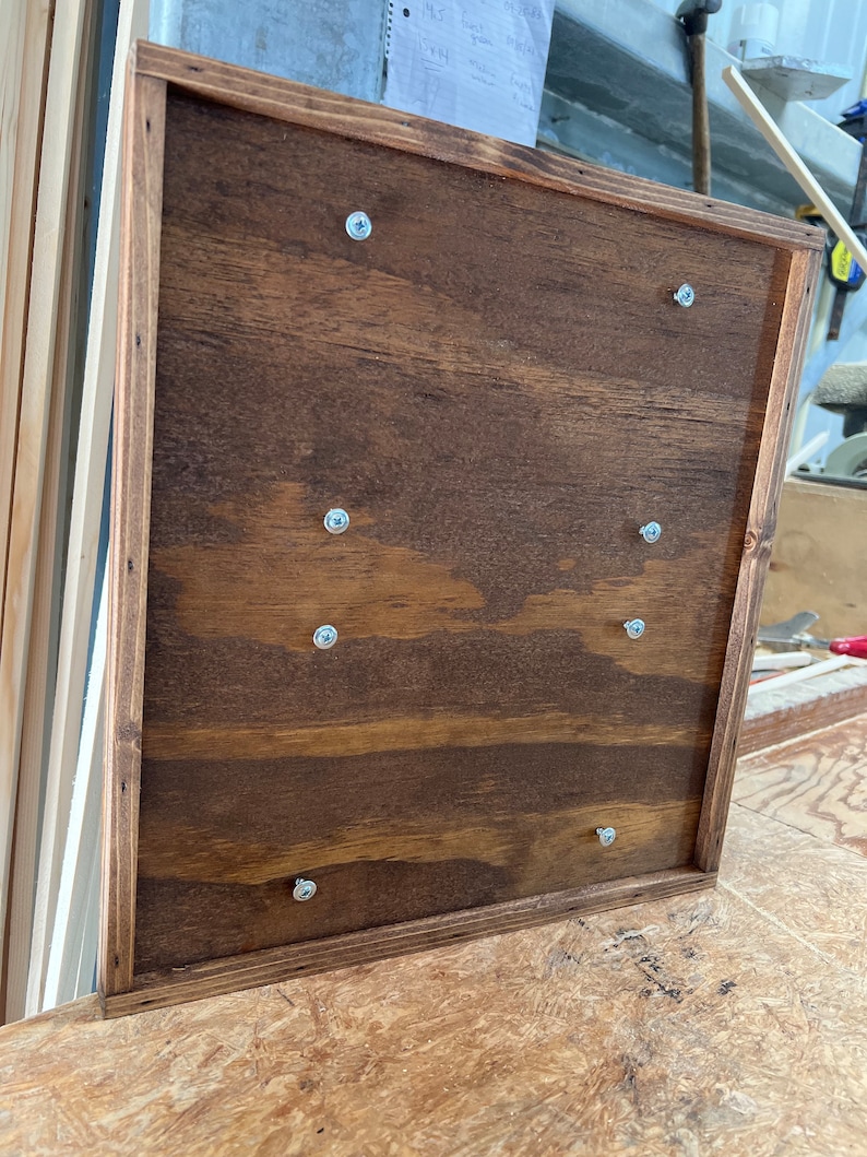 Handmade Wood License Plate Display Frame: Man Cave Garage Decor - Etsy