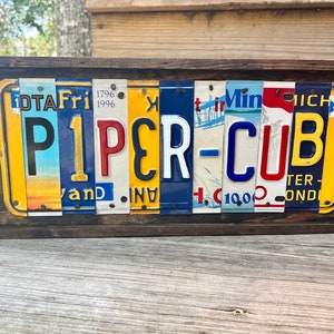 PIPER CUB Sign License Plate Sign Vintage Airplanes - Etsy