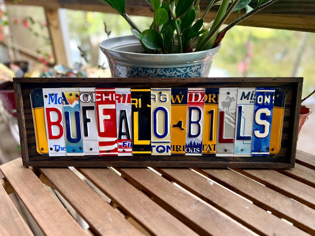 Buffalo Bills License Plate Art Sign New York Football Team Gift for ...