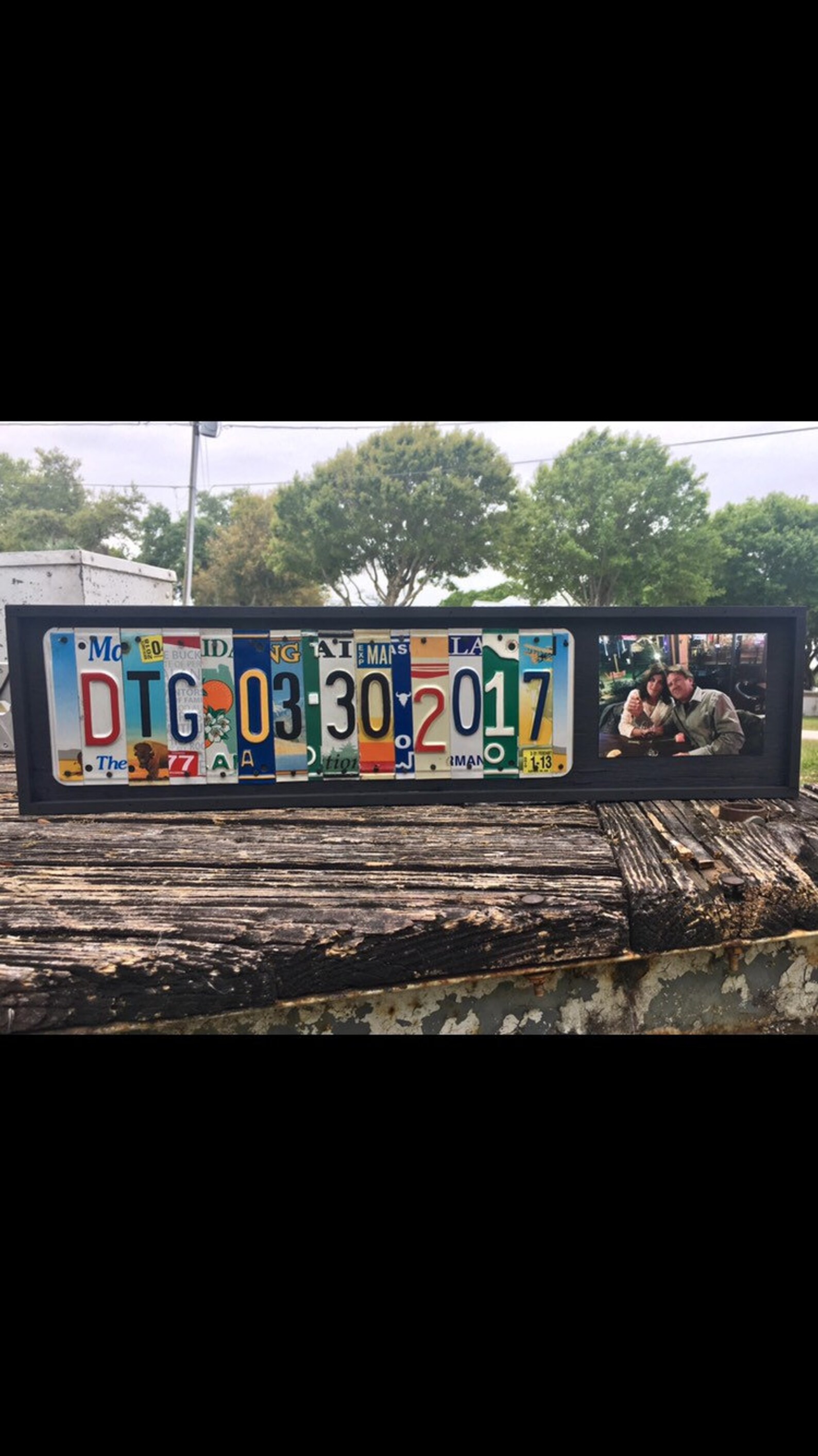 Custom Anniversary Date License Plate Sign Special Day - Etsy