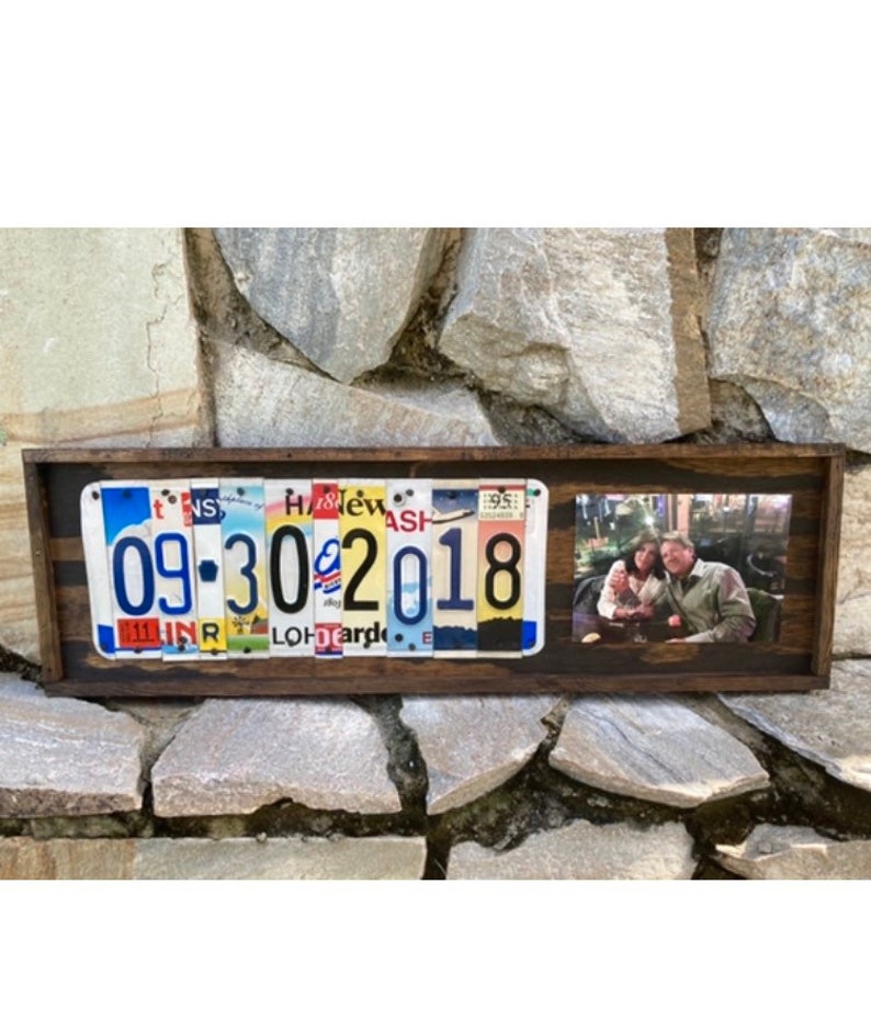 Custom Anniversary Date License Plate Sign Special Day - Etsy