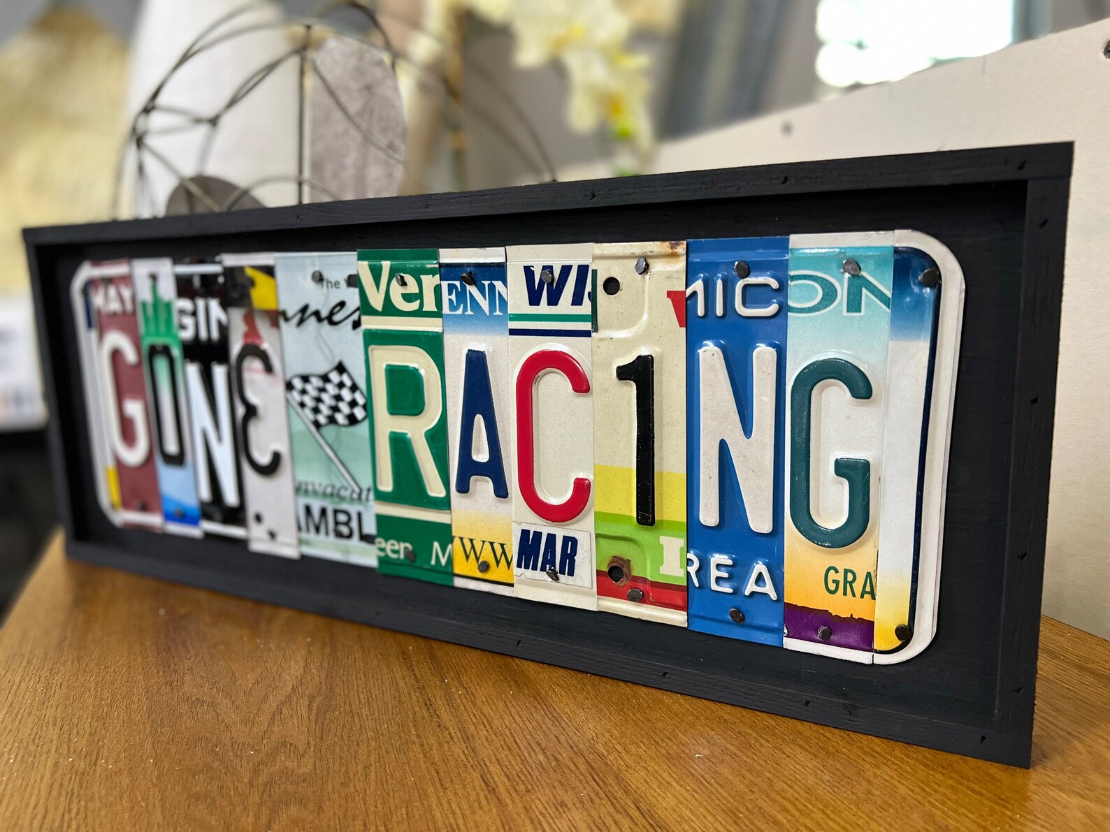 GONE RACING SIGN Racing Fan Gift License Plate Sign - Etsy